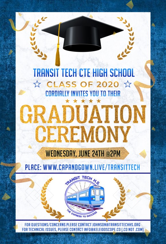 Graduation Information and Invitation – Transit Tech